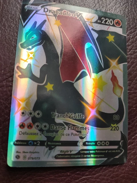 CARTE POKÉMON DRACAUFEU shiny charizard v 2020 EUR 150,00 - PicClick FR