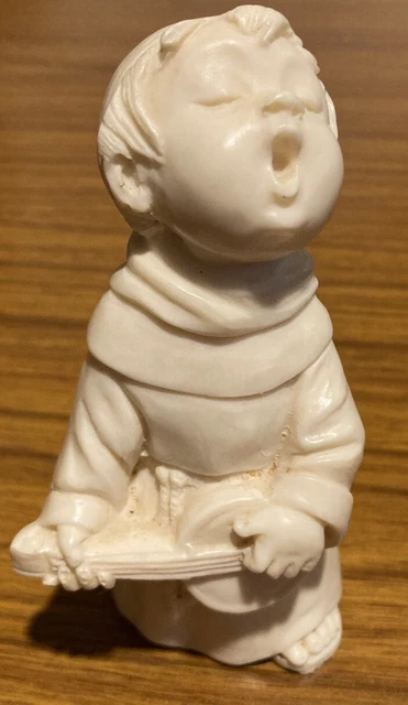 VINTAGE CLASSIC RELIGIOUS Child Figure Sculptor A. Santini Signed Made ...