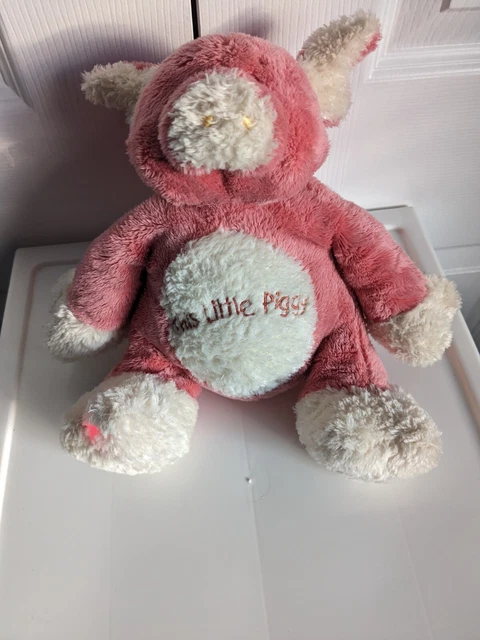 THE FIRST YEARS Pink Pig Talking Plush 9" "This Little Piggy" Lights Up ...