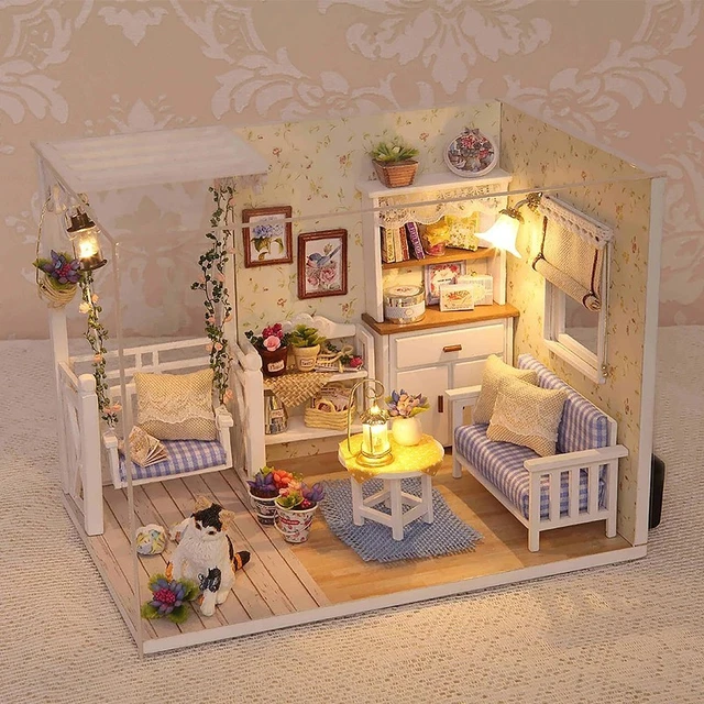 KITTEN MINI DOLL House 3D Puzzle Assembly Model Building Kit Creative ...