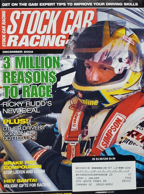 STOCK CAR RACING Magazine December 2002 -- Ricky Rudd, Kosiski Brothers ...