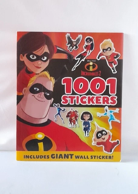DISNEY PIXAR INCREDIBLES 1001 Sticker Book Giant Wall Sticker £1.99 ...