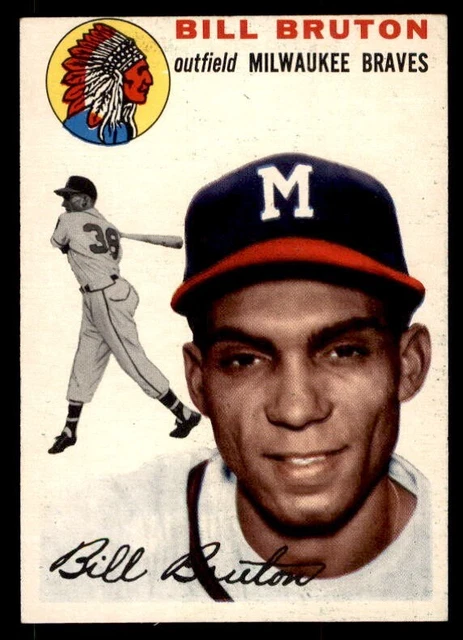 1954 TOPPS BASEBALL #109 Bill Bruton EX/MT *g1 EUR 27,65 - PicClick FR