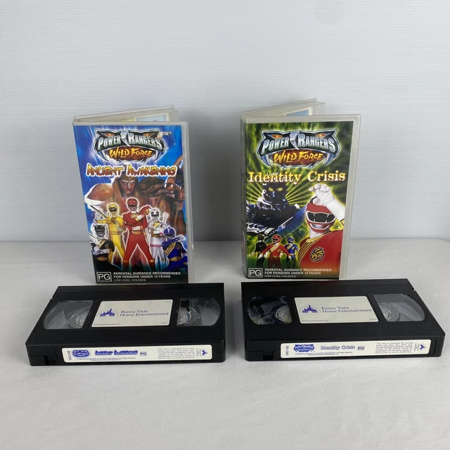 VTG POWER RANGERS Wild Force Ancient Awakening & Identity Crisis | VHS ...