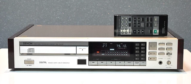 DENON DCD-1500 TOP Class CD Player with Wooden Clamps Excellent ...