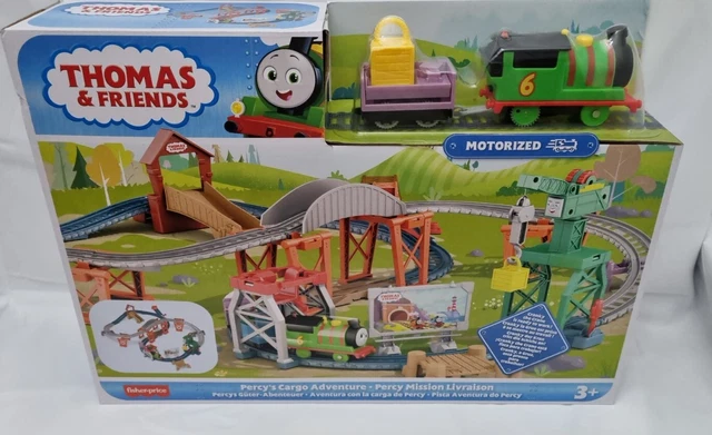 THOMAS & FRIENDS Percy's Cargo Adventure Motorised Train Set. New ...