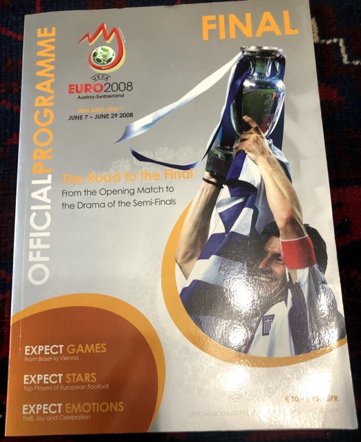 EURO 2008 FOOTBALL programmes - set of three £10.80 - PicClick UK