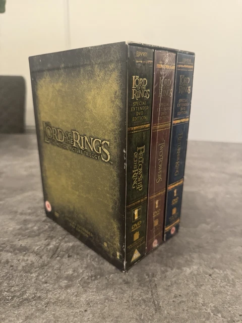 The Lord Of The Rings Trilogy Extended Edition Dvds Two Towers Sealed