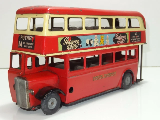 TRIANG MINIC 60M DOUBLE DECKER BUS PEDIGREE FROG (308) 2nd version ...