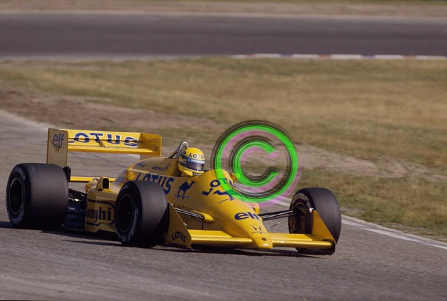 ORIGINAL 35MM RACING Slide F1 Ayrton Senna - Lotus 99T 1987 Germany ...