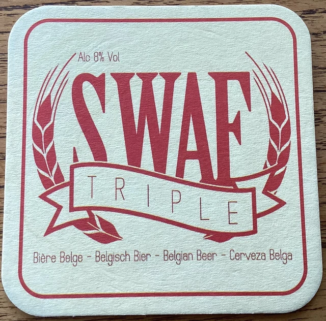 SWAF TRIPLE, BIER, Cerveza Brewery, Vintage Drinks/Beer Mat EUR 1,16 ...
