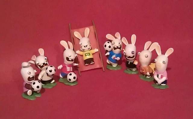 WORLD CUP - Em Rabbids Crazy Football Set of 8 Figures - Unused ...