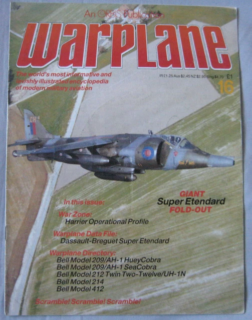 WARPLANE ORBIS MAGAZINE No 16 Dassault-Breguet Super Etendard Cutaway ...