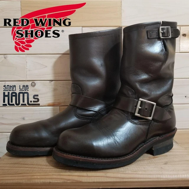 RED WING DISCONTINUED Engineer Boots 2967 US:7D Leather Dark Brown ...