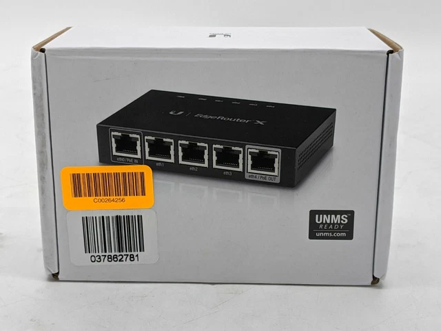 UBIQUITI EDGEROUTER X Advanced Gigabit Ethernet Router ER-X -SB3236 $87 ...