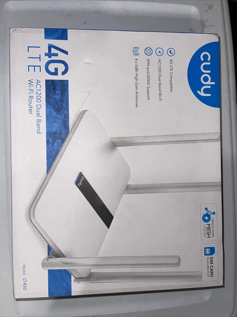 CUDY AC1200 DUAL Band Unlocked 4G LTE Modem Router without SIM Card VPN ...