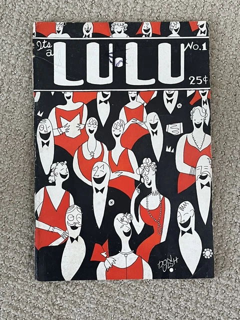 Pulp Mens Magazine Lulu Pin Up Number 1 Cartoons Vintage 1930 £8 00