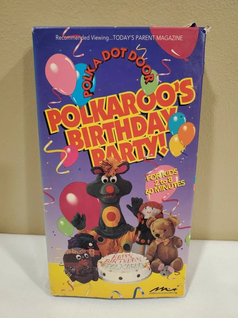 VINTAGE VHS POLKA Dot Door Polkaroo's Birthday Party Video Tape ...