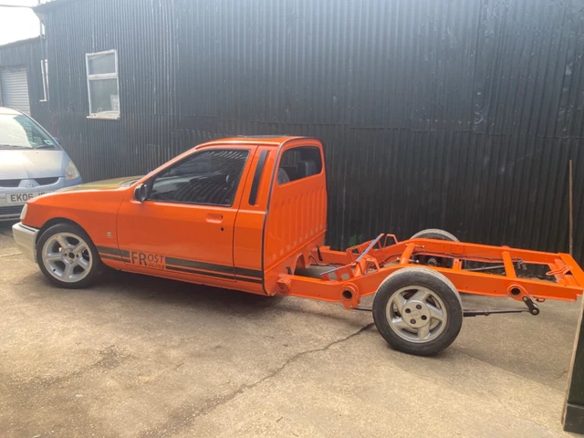 FORD SIERRA P100 Orange Rolling Chassis Cosworth parts £1.00 - PicClick UK