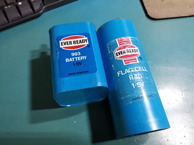 VINTAGE EVER READY 1.5v 993 Battery Ever Ready Flag Cell R40 £19.90 ...