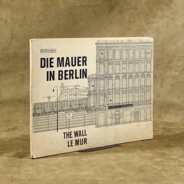 1965 MUR DE BERLIN Architecture Topographie Histoire Dépliant Pop up ...