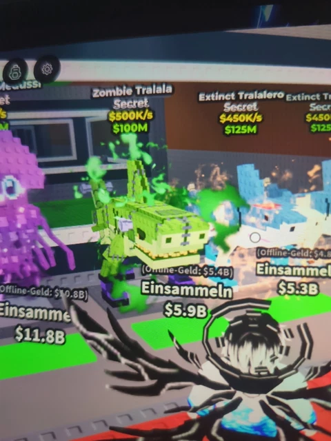 STEAL A BRAINROT SAB Secret Zombie Tralala 500 K/s EUR 1,00 - PicClick DE
