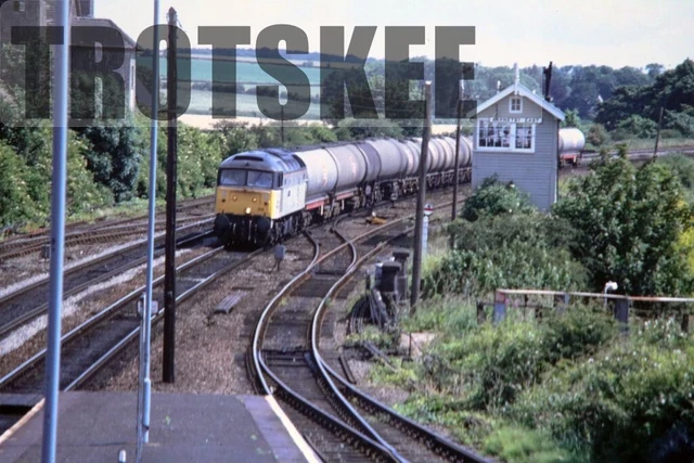 35MM SLIDE BR British Railways Diesel Loco Class 47 47319 Barnetby 1990 ...