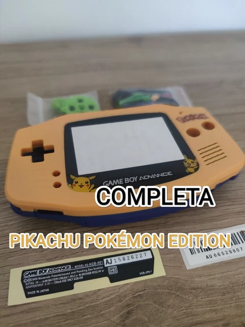 SCOCCA DI RICAMBIO completa Pikachu Edition Pokémon Game Boy Advance ...