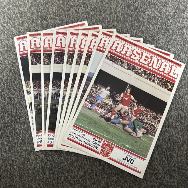 ARSENAL FOOTBALL CLUB Programmes Season 1982-1983 £10.00 - PicClick UK