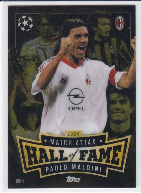 PAOLO MALDINI HALL OF FAME Card # HOF5 - Topps Match Attax 2024/25 24/ ...
