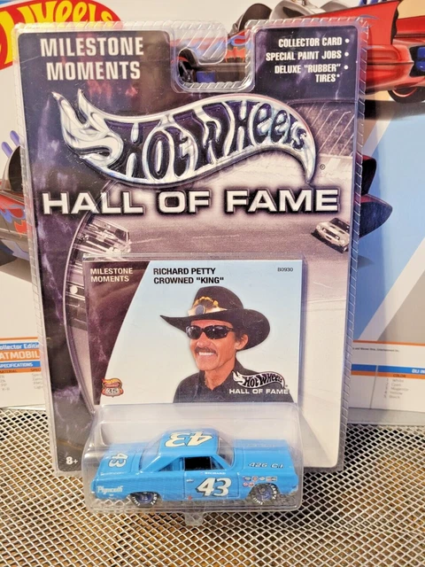 HOT WHEELS HALL of Fame Jalon Moments Richard Petty Blue 1/64 2002 MOC ...