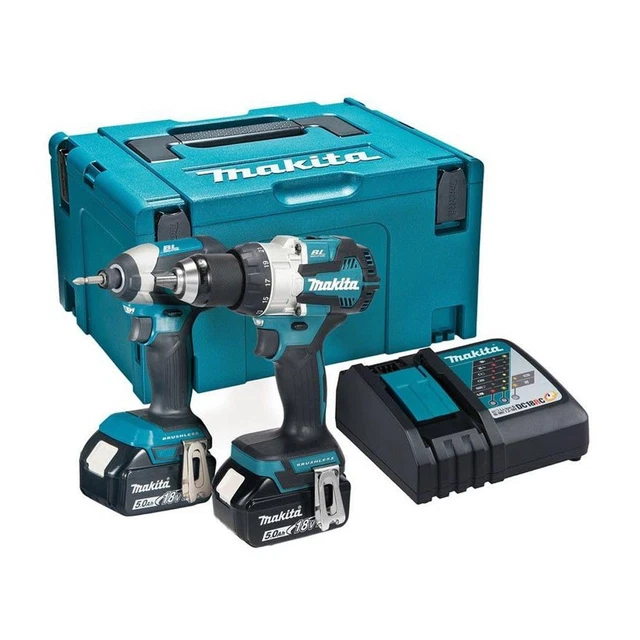 MAKITA DLX2507TJ 18V LXT Brushless Twin Kit With 2x 5Ah Batteries £439. ...
