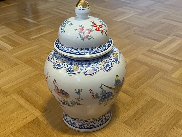 FG CERAMICHE ARTISTICHE, Vase mit Deckel, Keramik, Porzellan, Made in ...