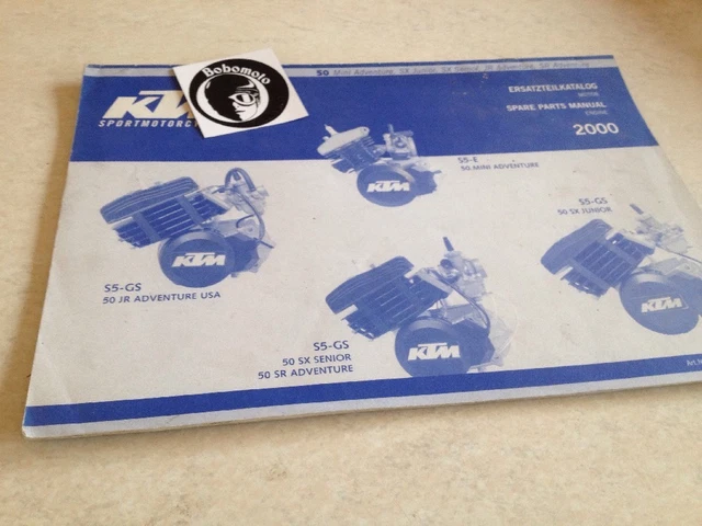 KTM 50 JUNIOR Adventure Engine Spare Parts List Spare Part SX JR SR £24 ...
