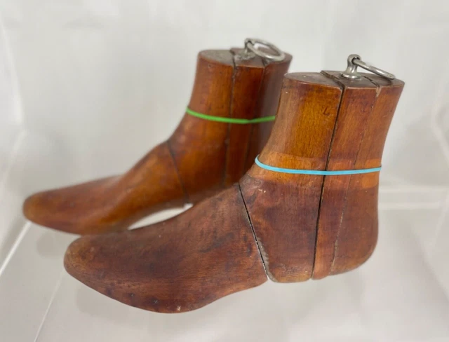 ANTIQUE WOODEN BOOT Lasts Tree Shoe Stretchers Adjustable Wood Quality ...