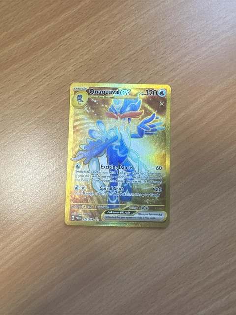 POKÉMON TCG QUAQUAVAL ex S&V Paldea Evolved 273/193 Gold Holo Hyper ...