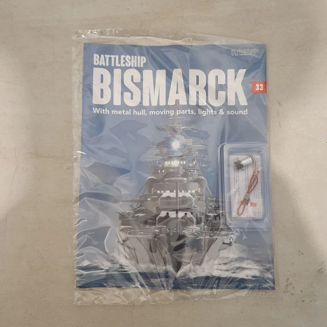 HACHETTE PARTWORKS BUILD the Battleship Bismarck Scale 1:200 issue 33 ...
