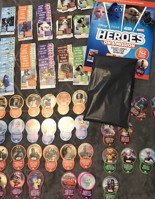 DISNEY HEROES ON A Mission Collectors Album & Cards Sainsburys Only 11 ...
