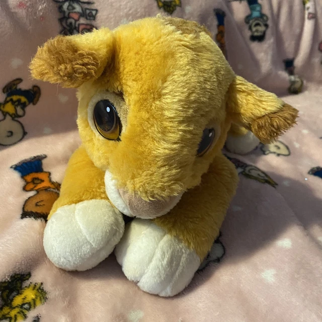 VINTAGE DISNEY MATTEL 1993 The Lion King Floppy Baby Simba Plush ...