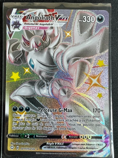 CARTE POKÉMON ANGOLIATH Vmax Shiny Sv117/Sv122 Destinées Radieuses Neuf ...