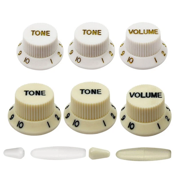 KNOBS 24 SPLINE and Trem & Switch Tips for USA Fender Guitars £6.88 - PicClick UK