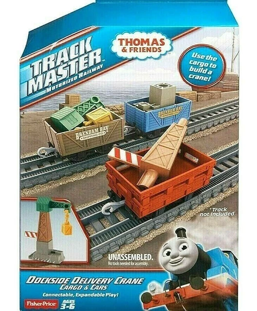 TRACKMASTER DOCKSIDE DELIVERY SET Crane & Trucks Thomas & friends ...