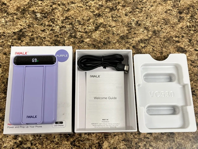 IWALK MAG-X MAGNETIC Wireless Power Bank Stand, 5000mAh Portable ...