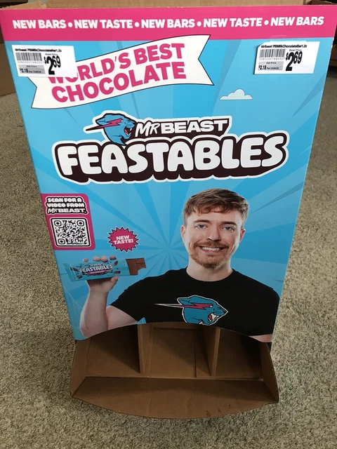 NEW VERSION MR. Beast Chocolate feastables 7Eleven Store Display ...