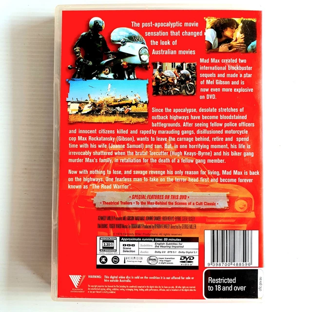 MAD MAX COMPLETE Movie Series 1-4 DVD Australian Classics, Mel Gibson ...