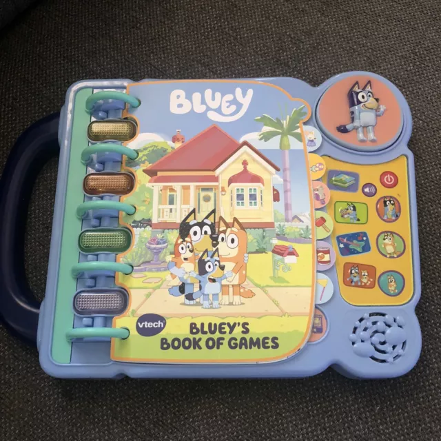 BLUEY'S BOOK OF Games VTech Play Interactive Book ABCkids Bluey £16.93 ...