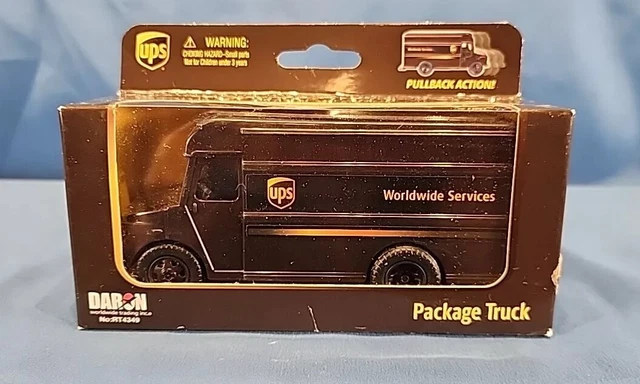 UPS DELIVERY PACKAGE Truck Daron RT4349 Pullback Action Package Car ...