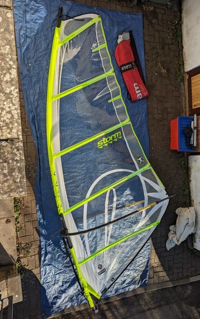 TUSHINGHAM STORM 5.5M Windsurfing Sail - Full Rig With Boom £79.23 ...
