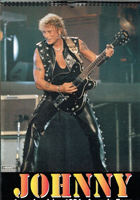 CALENDARIO POSTER JOHNNY Hallyday 1996 Lorada Torre Completo Grand 42 X 30 CM EUR 7,37 - PicClick IT