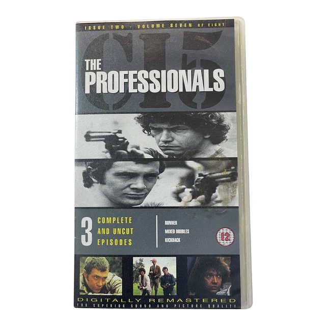 THE PROFESSIONALS VHS Issue 2 Volume 7 Complete Episodes Vintage TV ...